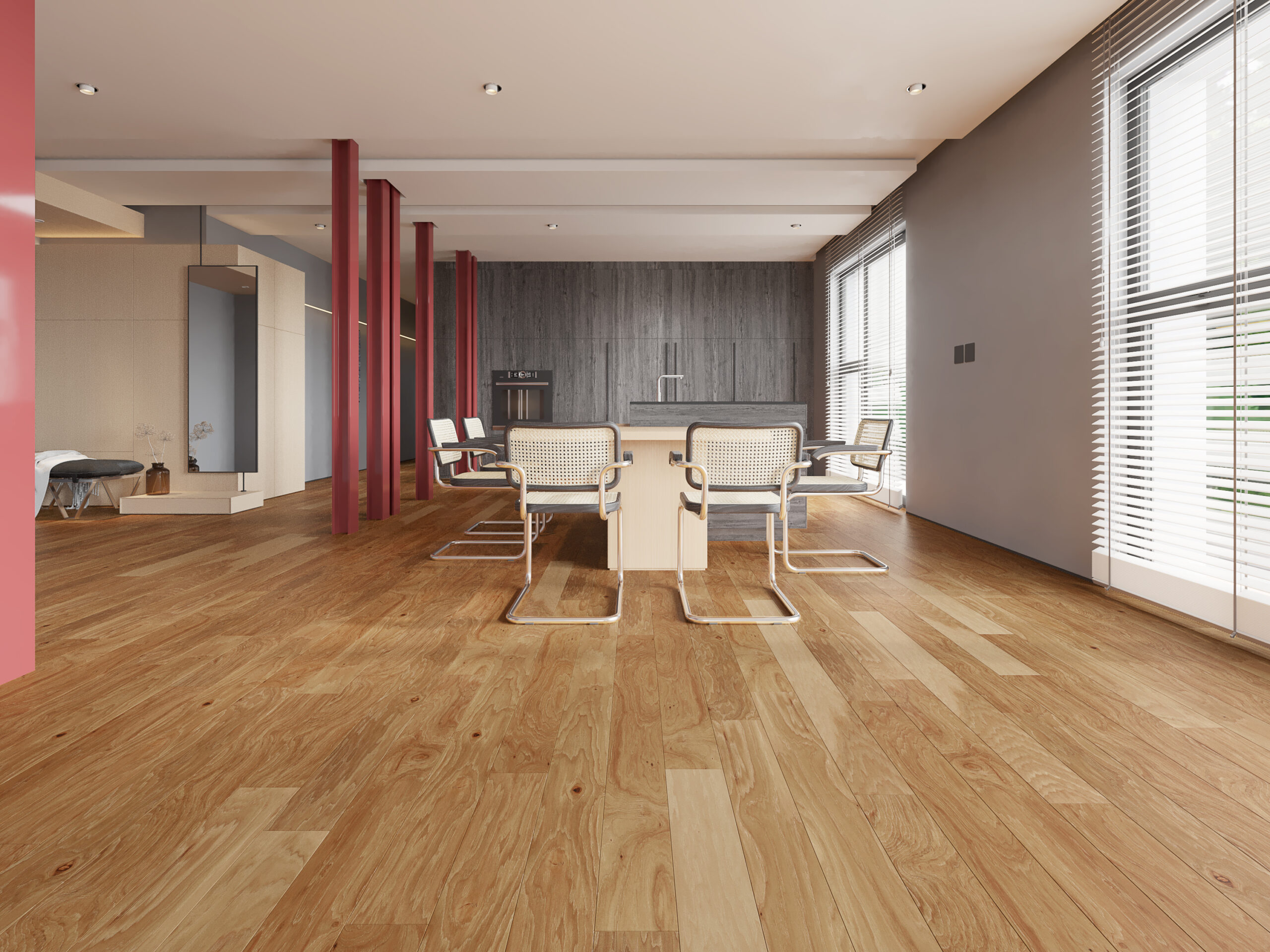 150 Natural Hickory 1.2 HARDWOOD FLOORING